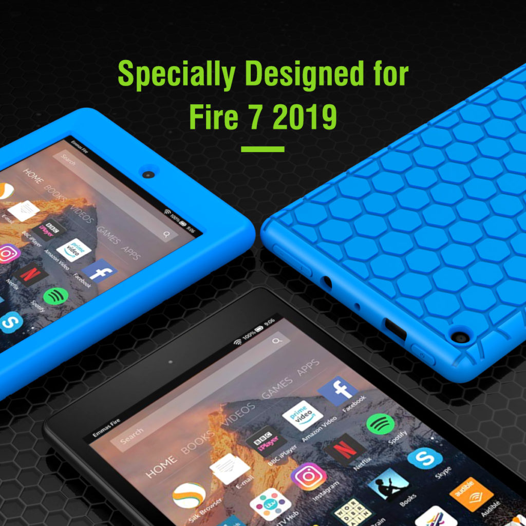 Dadanism Silicone Case Fits All-New Amazon Fire 7 Tablet (9th ...